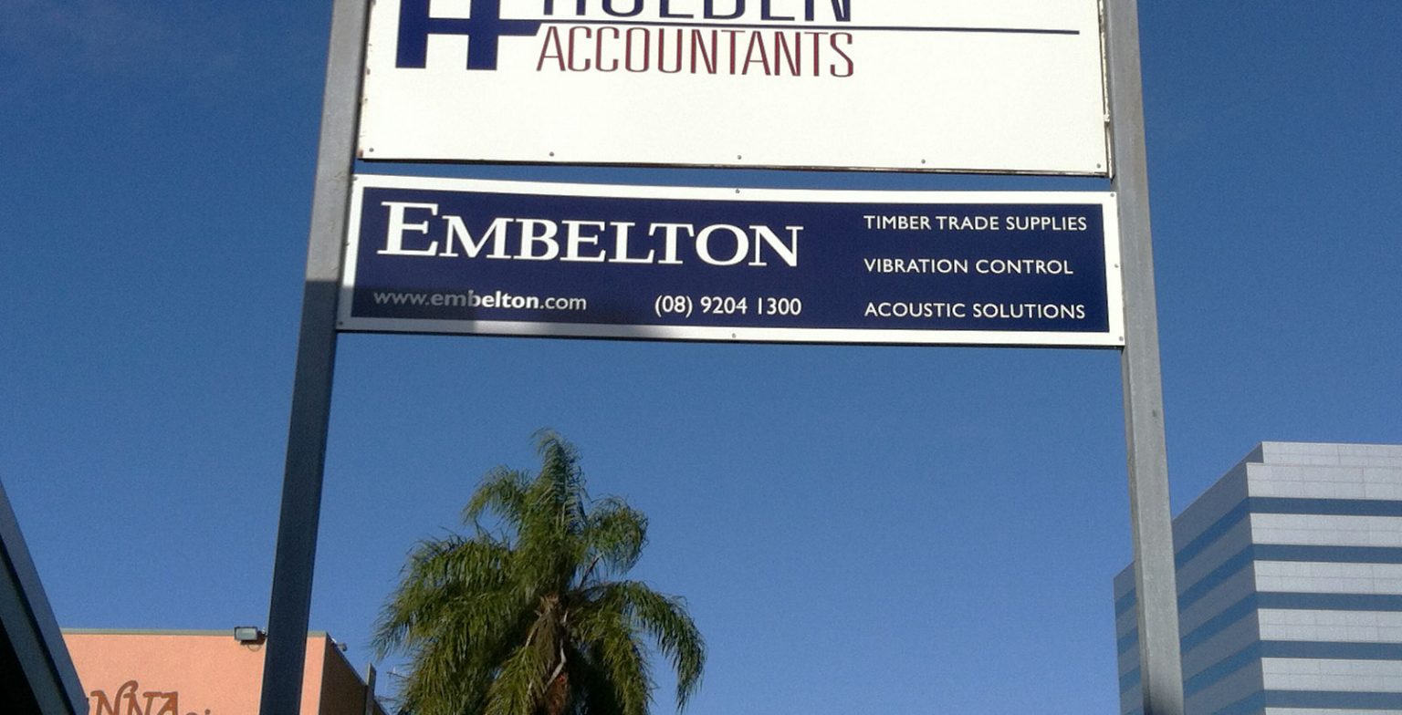 Building signage: Long-lasting metal signs | Perth Graphics Centre