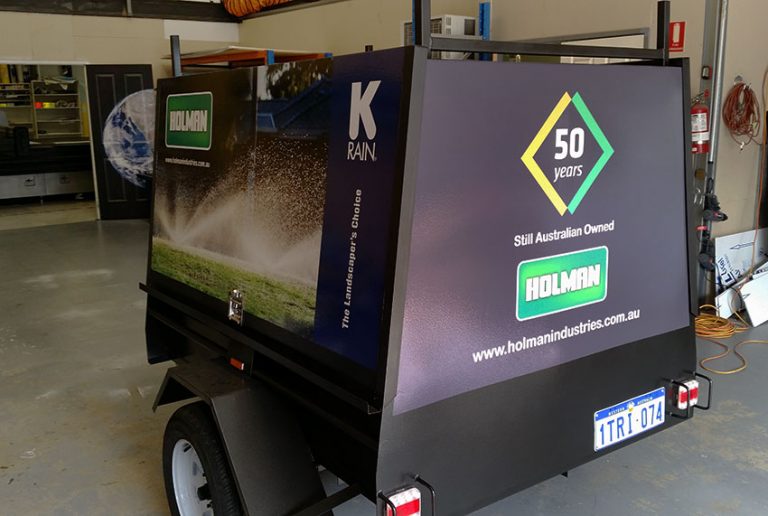 Trailer signs: Perth reticulation company’s new signage | Perth ...