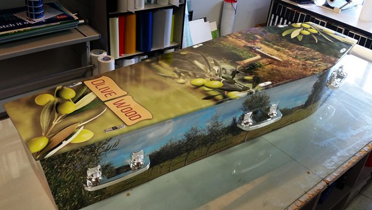 Coffin Wraps | Perth Graphics Centre