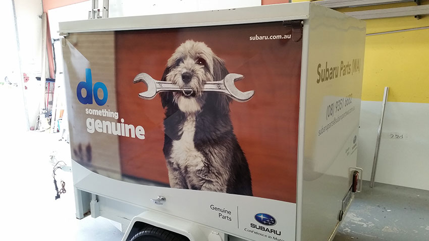 Trailer signage: Perth car dealership wraps its trailer | Perth ...